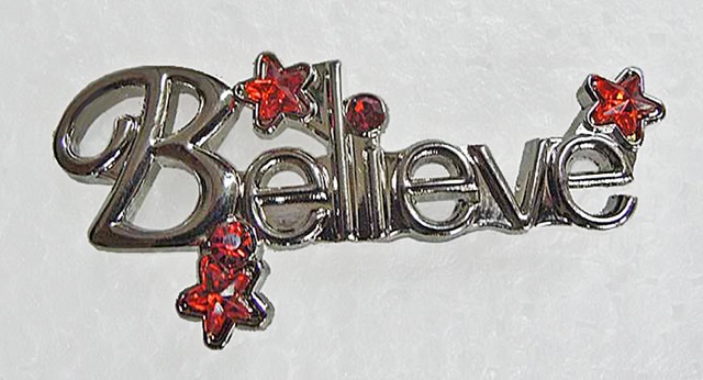 Pin-Believe Block Letters | Santa's Clauset