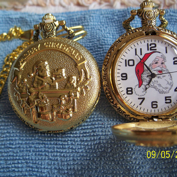 Watch- Santa’s Global Pocket Watch 2.5 inche | Santa's Clauset