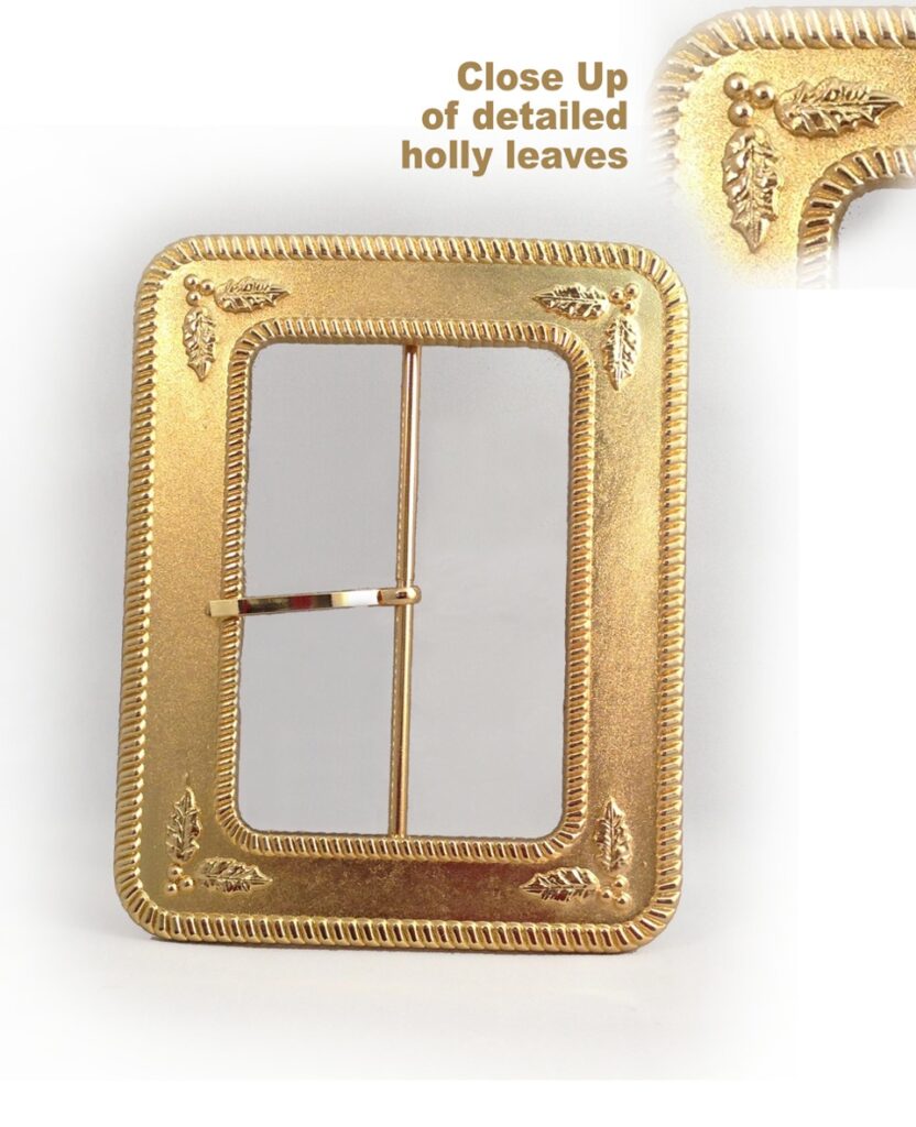 Buckles-Holly Leaf M 34 Gold Plated – Santa's Clauset