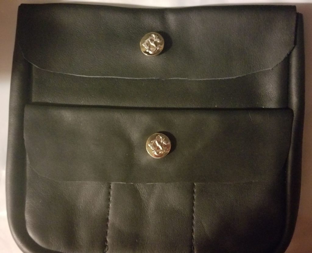 Santa Belt Bag-Black Front | Santa's Clauset