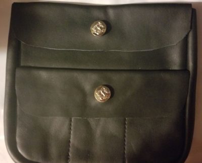 Santa Belt Bag-Black Front | Santa's Clauset