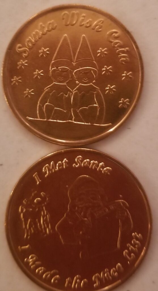 Coin & Tokens- Santa Wish Coin-Believe- Scout Elves- Copper – Santa's ...